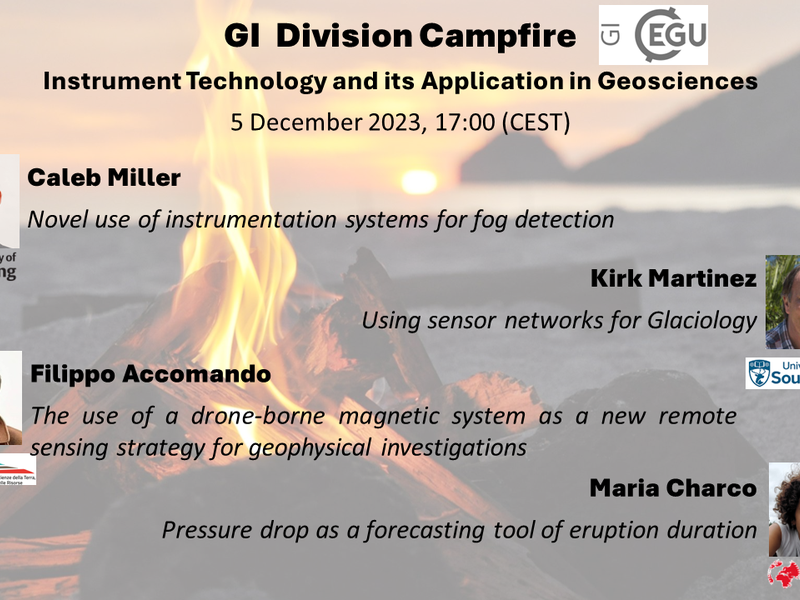 EGU - Outreach - Webinars and online events - GI Campfire - Instrument Technology and its ...